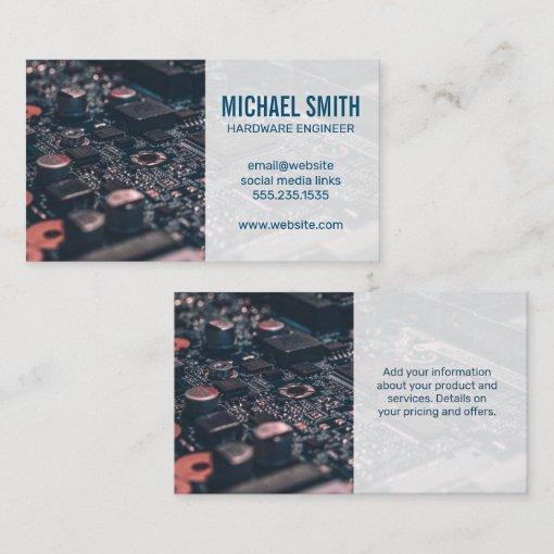 Microchip | Motherboard Technology Business Card | Zazzle