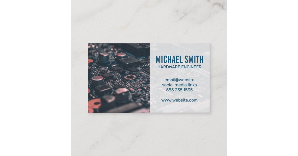 Microchip | Motherboard Technology Business Card | Zazzle