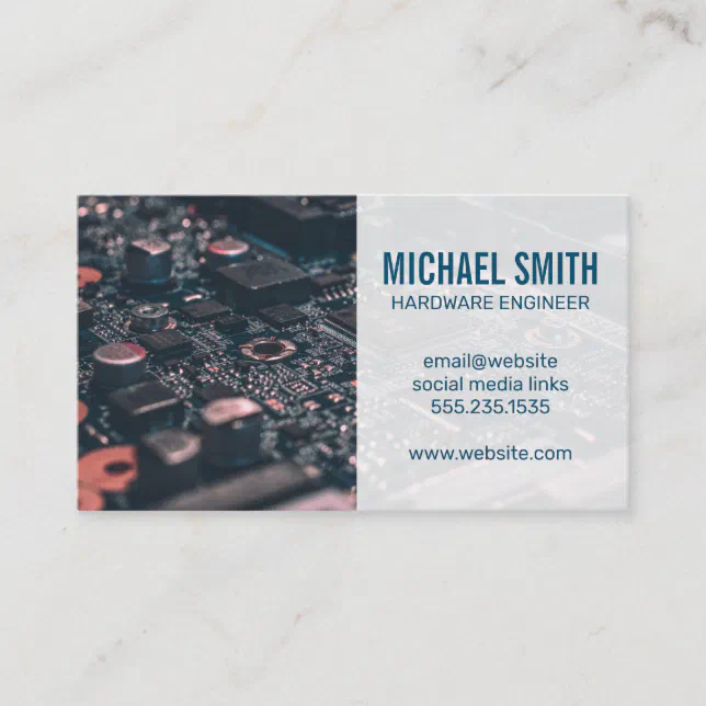 Microchip | Motherboard Technology Business Card | Zazzle