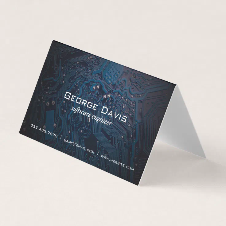 Microchip | Software Engineer Business Card | Zazzle
