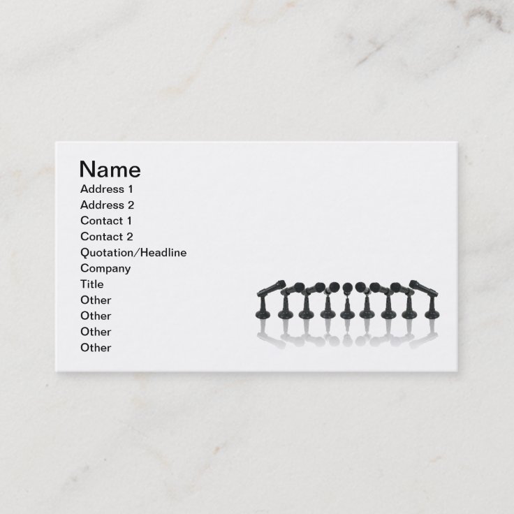 Microphone Array Business Card | Zazzle