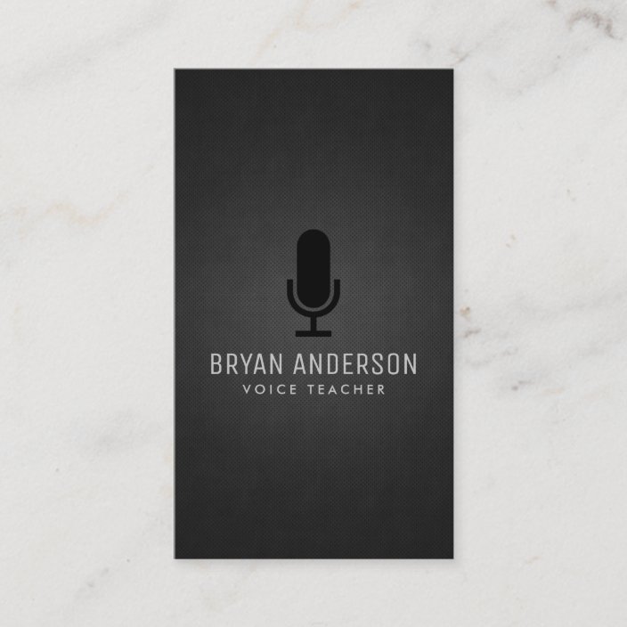 Microphone Business Card | Zazzle.com