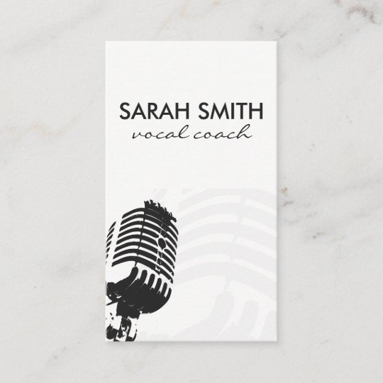 Microphone Business Card | Zazzle.com