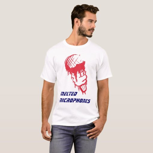 microphone cone finished, Melted, Microphones T-Shirt | Zazzle
