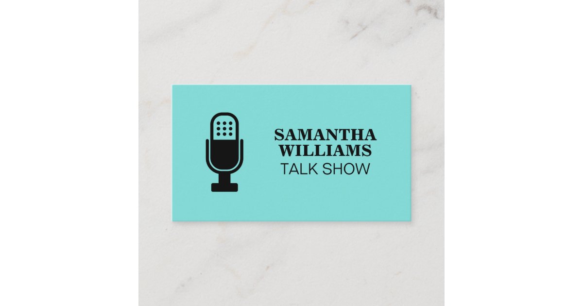 Microphone | Speaker Business Card | Zazzle