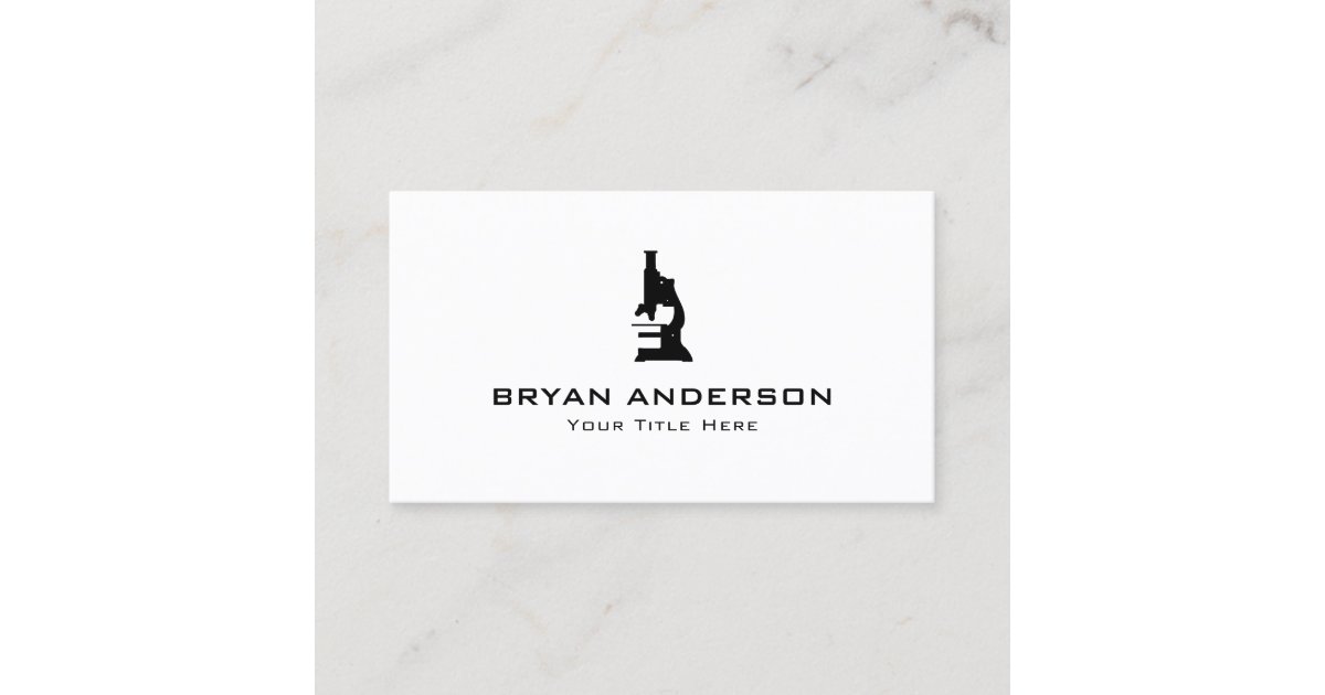 Microscope Business Card | Zazzle