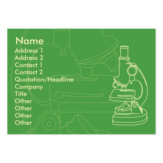 Microscope - Chubby Business Cards