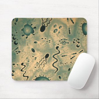 Microscopic Microbes Mouse Pad | Zazzle