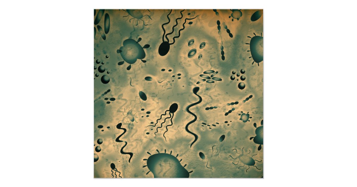 Microscopic Microbes Poster | Zazzle