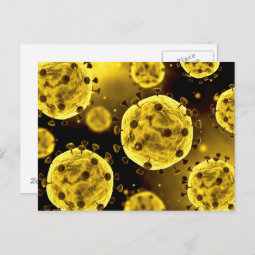 Microscopic View Of Coronavirus Postcard | Zazzle