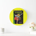 mid-1950s Bloodline to Murder pulp cover Large Clock | Zazzle