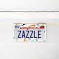Mid-Century Atomic License Plate Frame | Zazzle