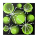 Mid Century Circles Starbursts Chartreuse Ceramic Tile | Zazzle