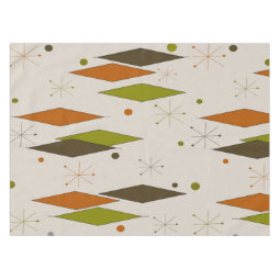 Mid-Century Diamond Pattern Tablecloth | Zazzle
