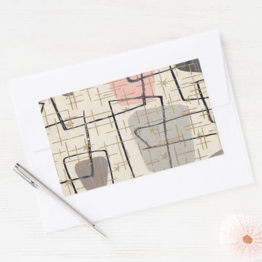Mid Century Modern Abstract Stickers | Zazzle