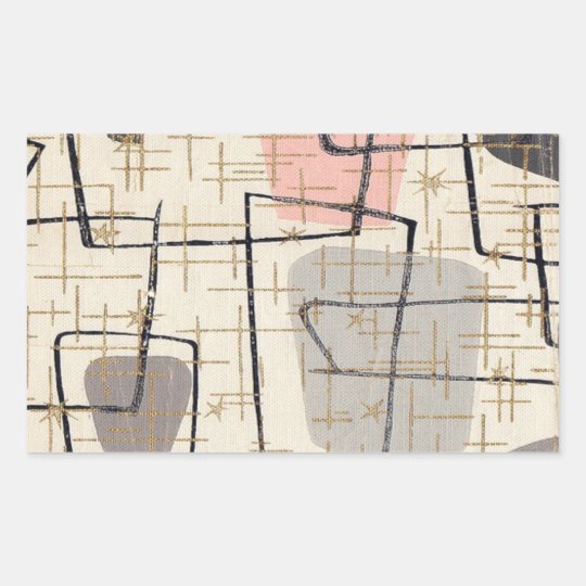 Mid Century Modern Abstract Stickers | Zazzle.com