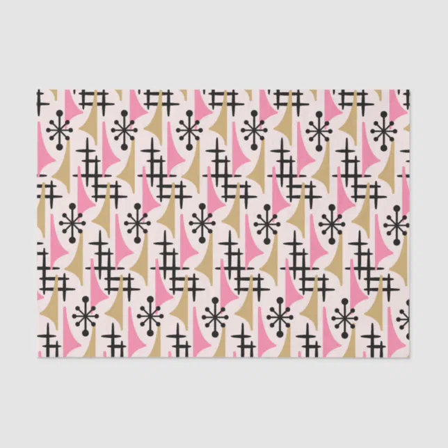 Mid Century Modern Atomic Age Pattern Tissue Paper | Zazzle