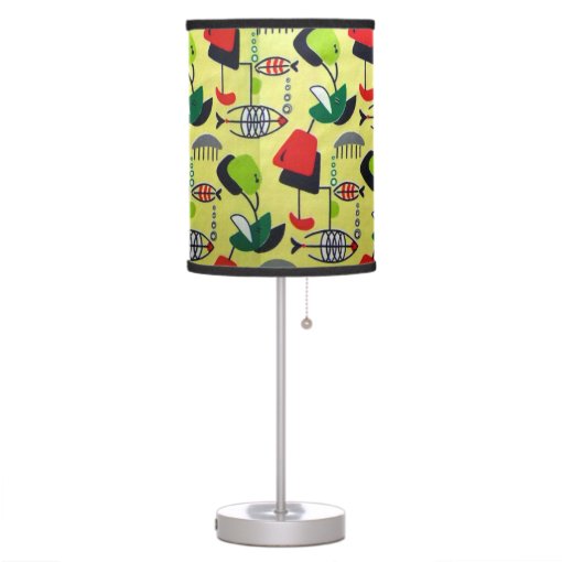 Mid Century Modern Atomic Design Table Lamp | Zazzle