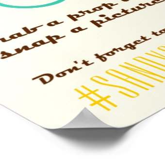 Mid Century Modern Birthday Theme Photo Booth Sign | Zazzle