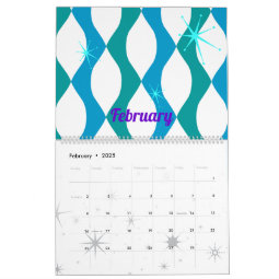 Mid Century Modern Calendar | Zazzle