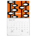 Mid Century Modern Calendar | Zazzle