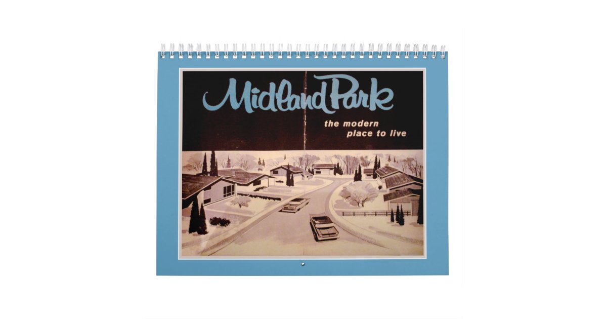 Mid Century Modern Calendar | Zazzle