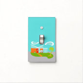 Mid Century Modern Cartoon Light Switch Cover | Zazzle