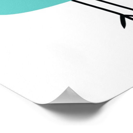 Mid Century Modern Chick Baby Nursery Art Poster | Zazzle