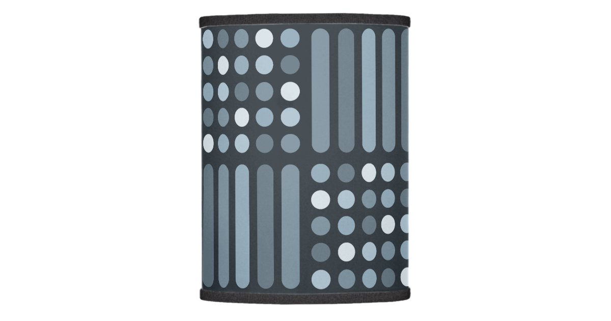 Mid Century Modern Circles Lines Slate Lamp Shade | Zazzle