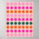 Mid Century Modern Colorful Geometric Polka Dots Poster | Zazzle