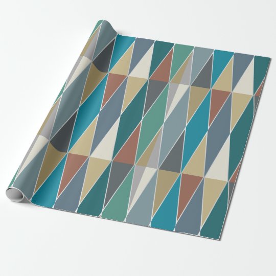 Mid Century Modern Diamonds (Large) Wrapping Paper | Zazzle.com