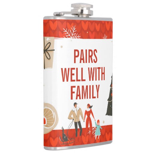 Mid-Century Modern | Funny Christmas Holiday Flask | Zazzle