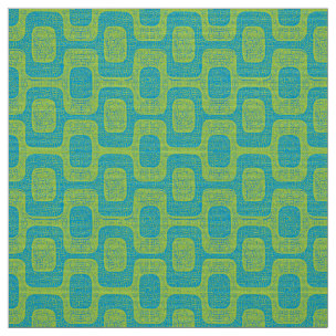 Modern Blue Geometric | Fabric | Zazzle
