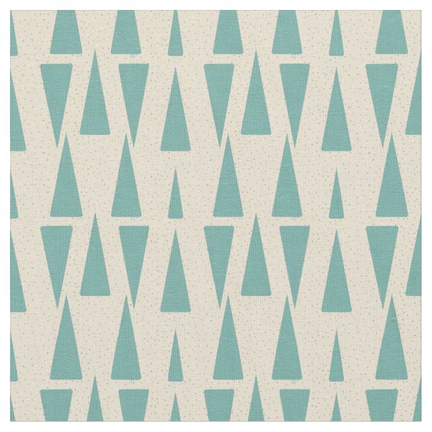 Mid Century Mod Geometric Link Pattern Fabric | Zazzle