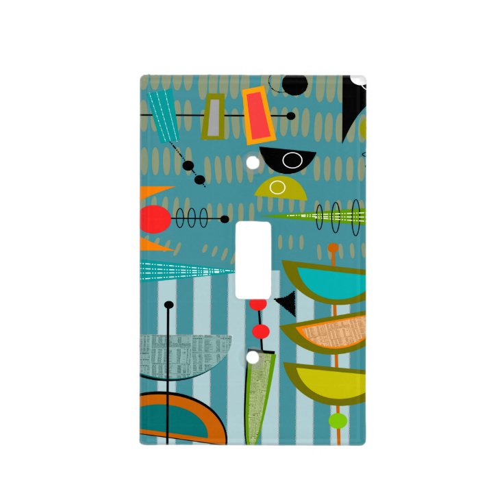 Mid-Century Modern Light Switch Cover #200 | Zazzle