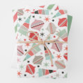Mid Century Modern Merry Christmas Wrapping Paper Sheets | Zazzle
