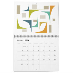 Mid Century Modern Original Retro Art Calendar | Zazzle