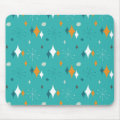 Mid Century Modern Pattern in Teal Mouse Pad | Zazzle