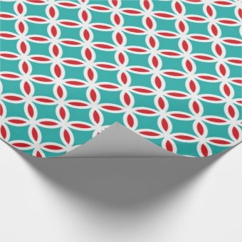 Mid Century Modern Retro Mod Overlapping Circles Wrapping Paper | Zazzle