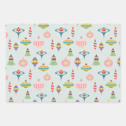Mid Century Modern | Retro Pink 1950's Atomic Era Wrapping Paper Sheets ...