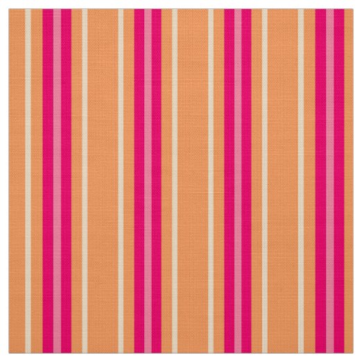 Orange And Pink Fabric | Zazzle
