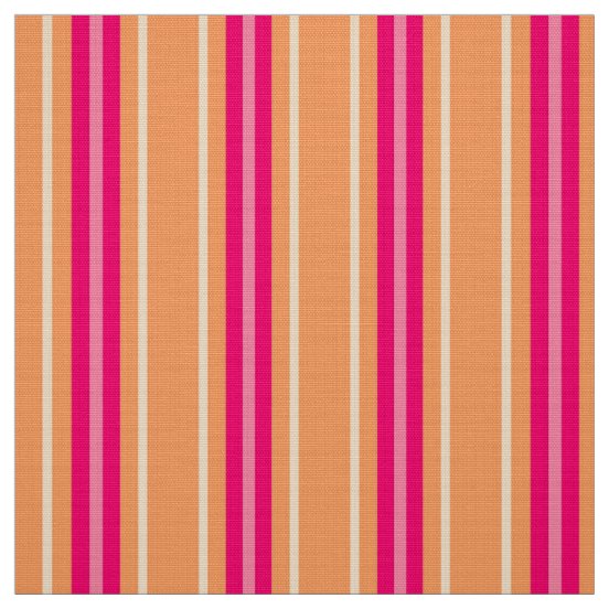 Orange And Pink Fabric | Zazzle