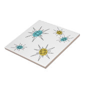 Mid Century Modern style, Atomic Starburst Ceramic Tile | Zazzle