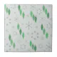 Mid Century Modern Winter Green Ceramic Tile | Zazzle