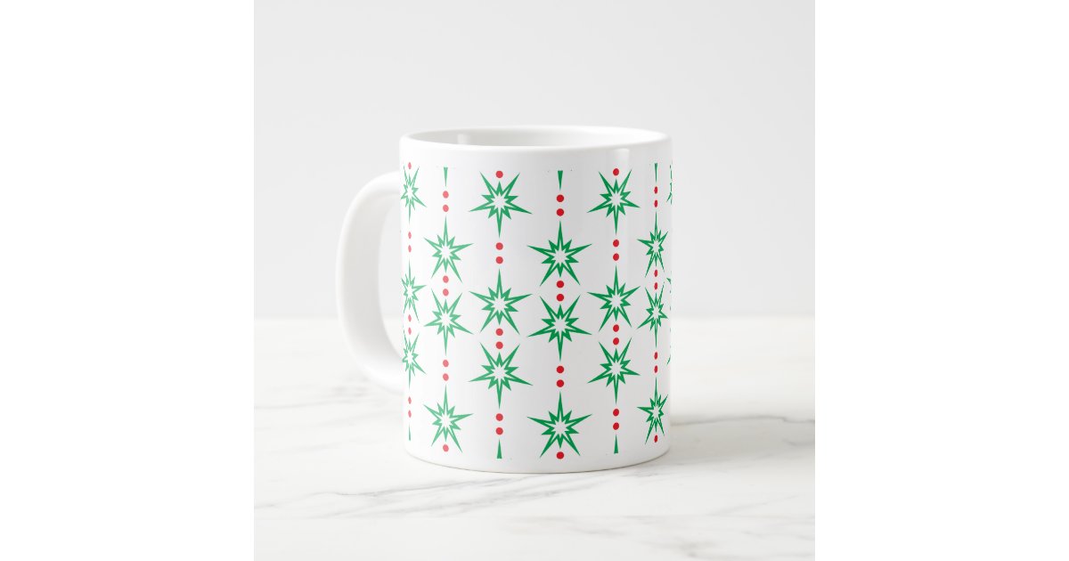 Mid Mod Garland Jumbo Mug | Zazzle