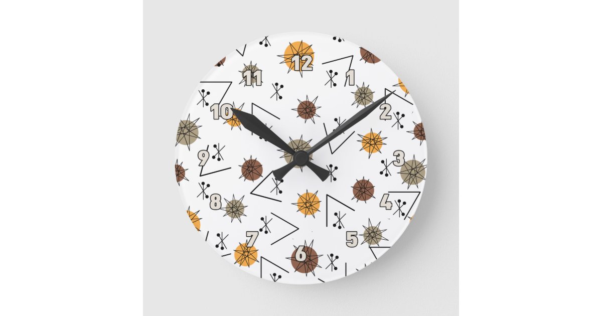 Midcentury Modern Sputnik Planets (Autumn) | Zazzle