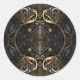 Middle Ages Ornamental Shield Classic Round Sticker | Zazzle