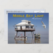 Middle Bay (Mobile Bay) Lighthouse, Alabama Postcard | Zazzle