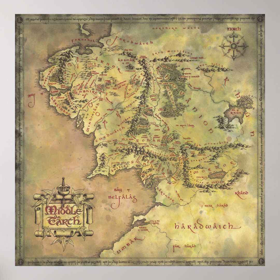 MIDDLE EARTH™ #2 POSTER | Zazzle