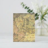 MIDDLE EARTH™ Map Postcard | Zazzle